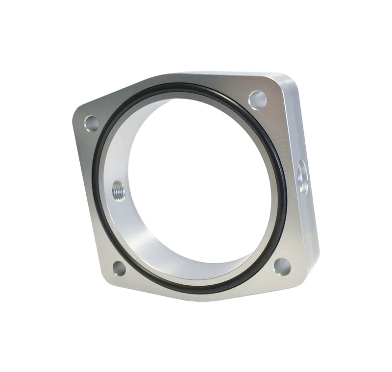 Torque Solution Throttle Body Spacer Silver 03 06 Nissan Infinti VQ